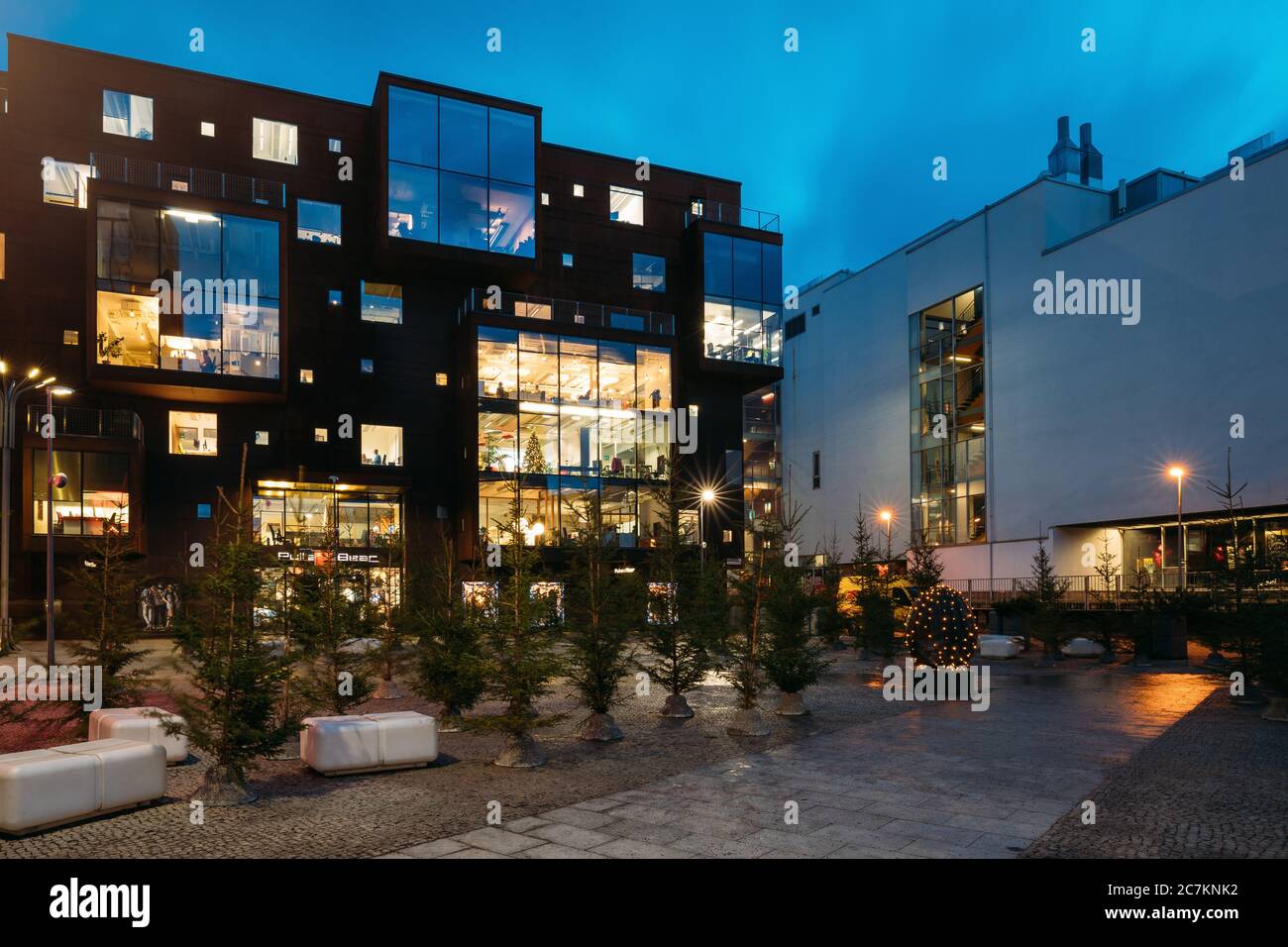 Tallinn, Estonia. View Of Historical Rotermann City In Evening ...
