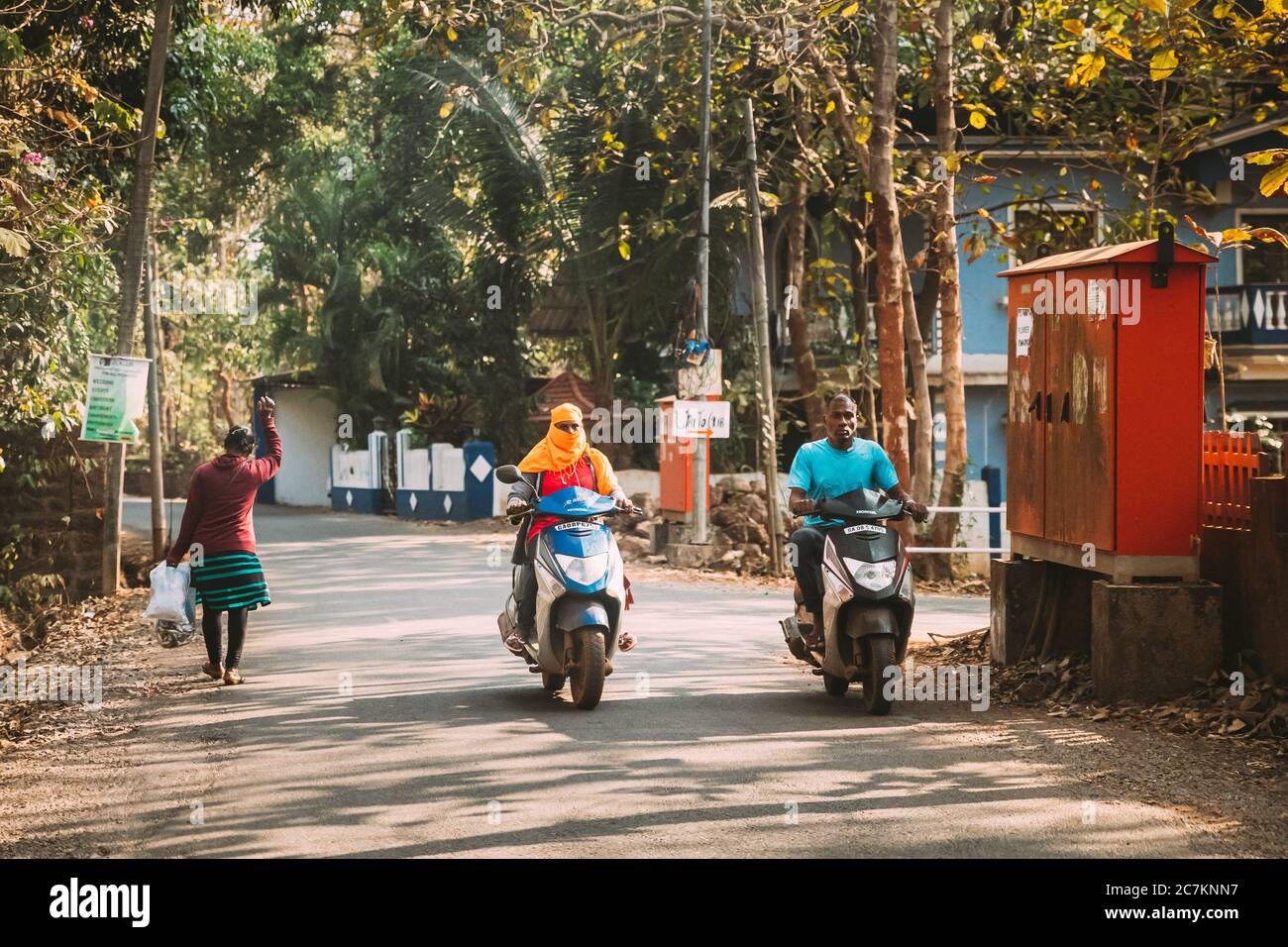 Indian people bike hi-res stock photography and images - Alamy