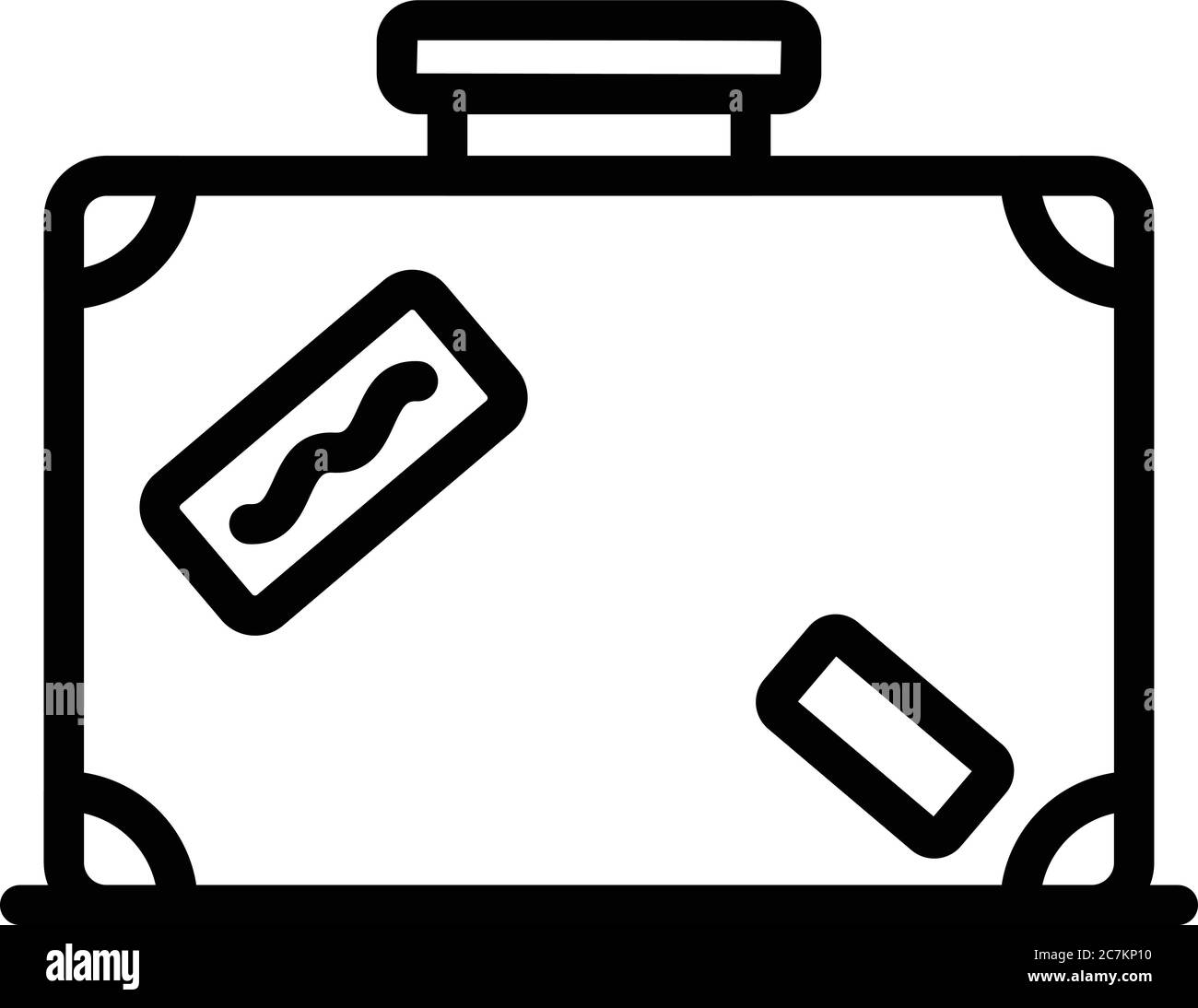 Woman refugee icon outline Cut Out Stock Images & Pictures - Alamy