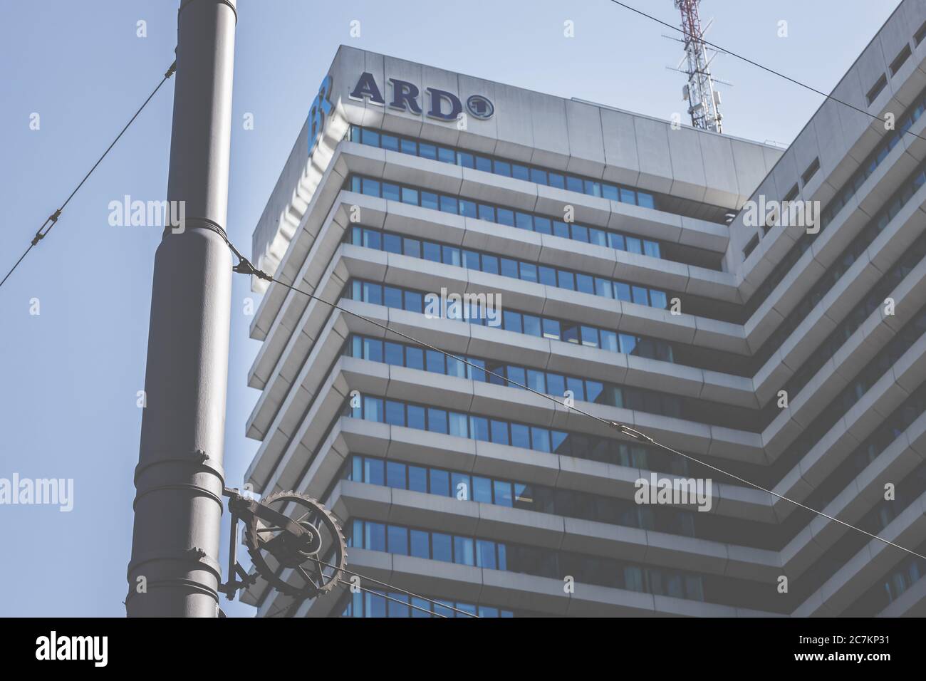 The building of the Bavarian Radio, ARD in Munich, Bavaria, Germany ...