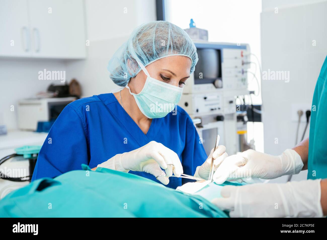 Surgery team in the operating room. Professional medical doctor ...