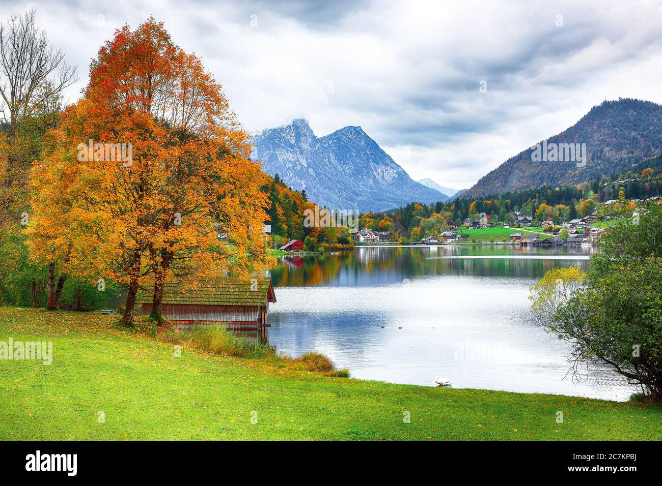 Fishing at lake grundlsee hi-res stock photography and images - Alamy