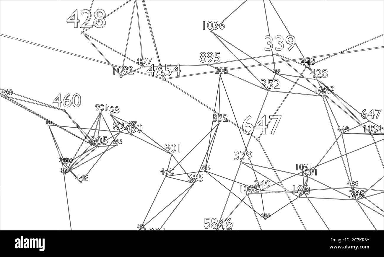 Abstract word cloud Outline Stock Photo - Alamy
