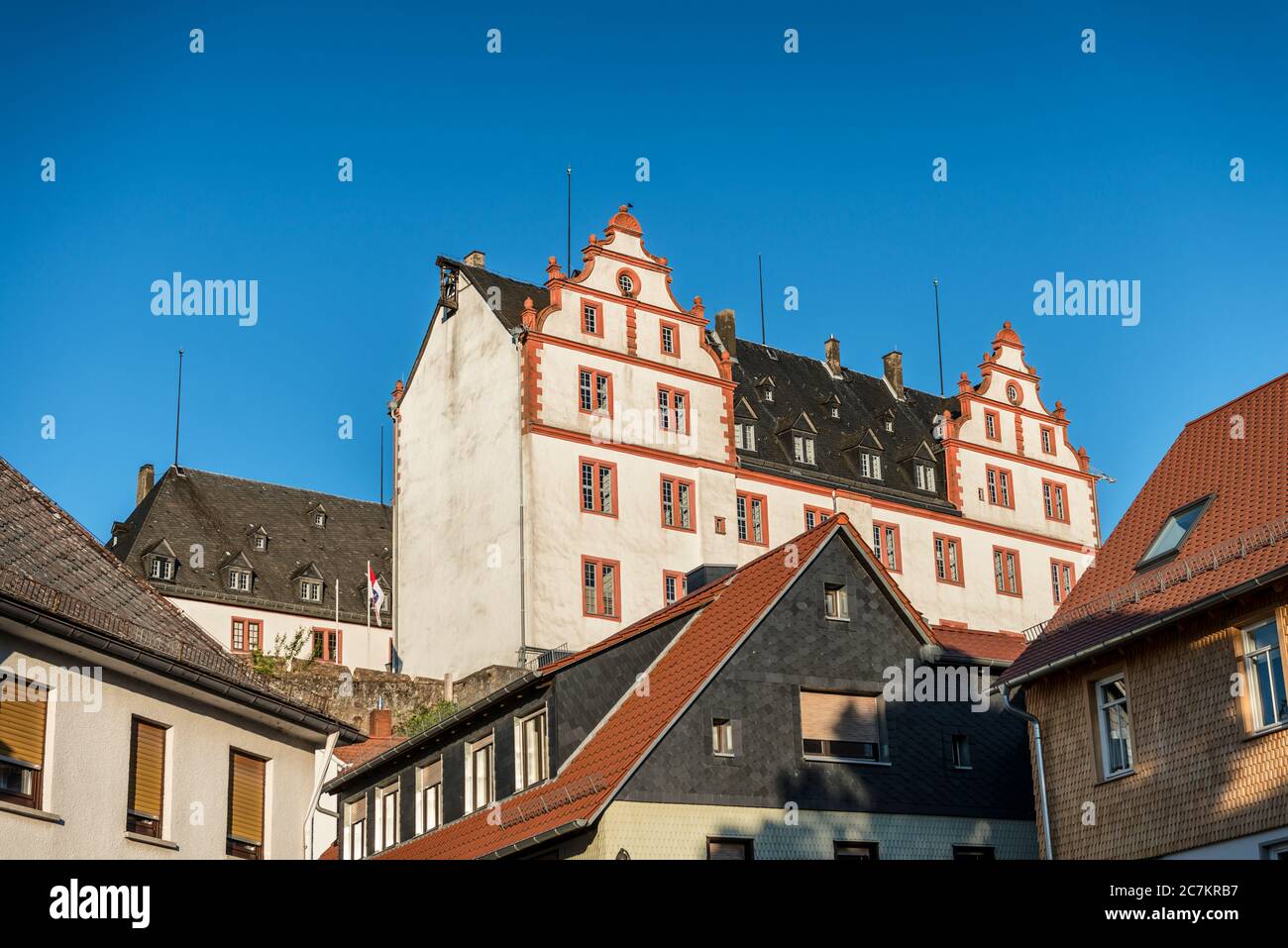 Lichtenberg, Hesse, Germany, Lichtenberg Castle in the Fischbach Valley ...