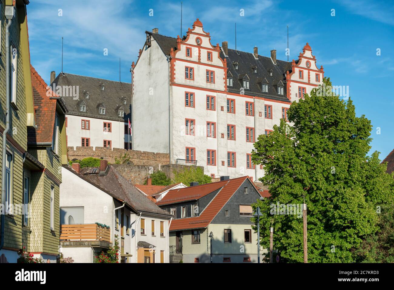 Lichtenberg, Hesse, Germany, Lichtenberg Castle in the Fischbach Valley ...