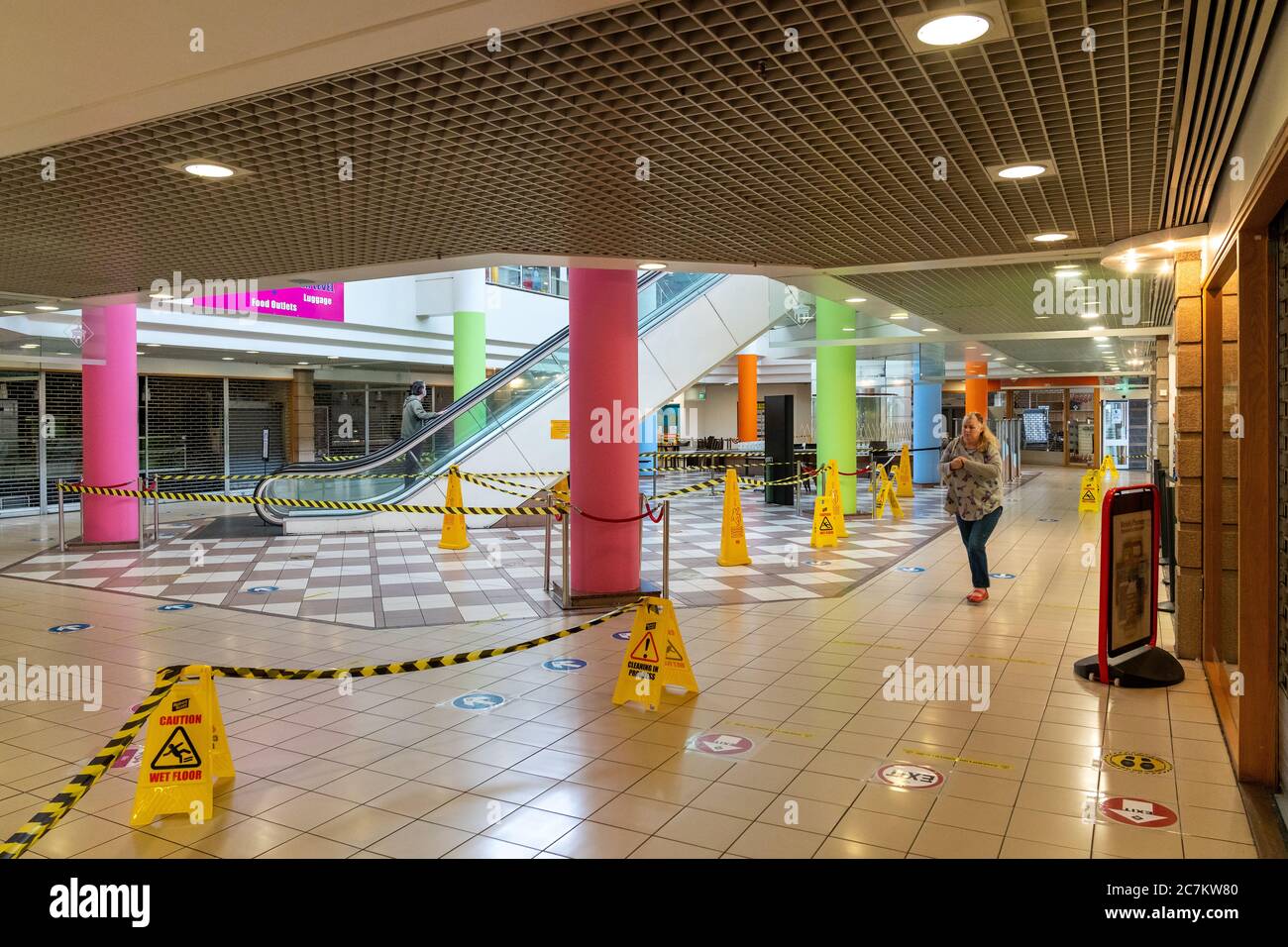 13 July 2020. St Giles Shopping Centre, High Street, Elgin, Moray ...
