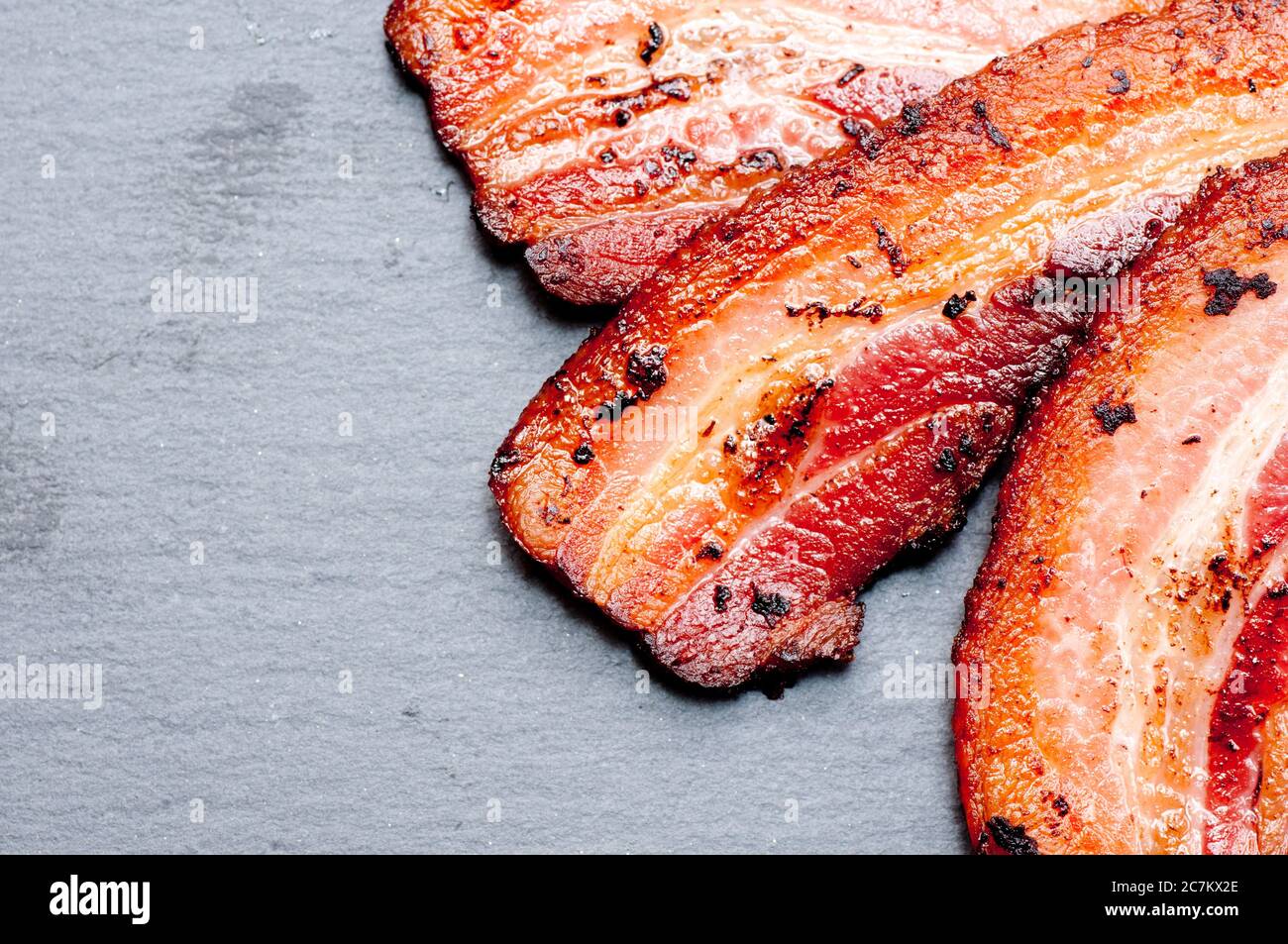 organic crispy bacon farm fresh Stock Photo - Alamy