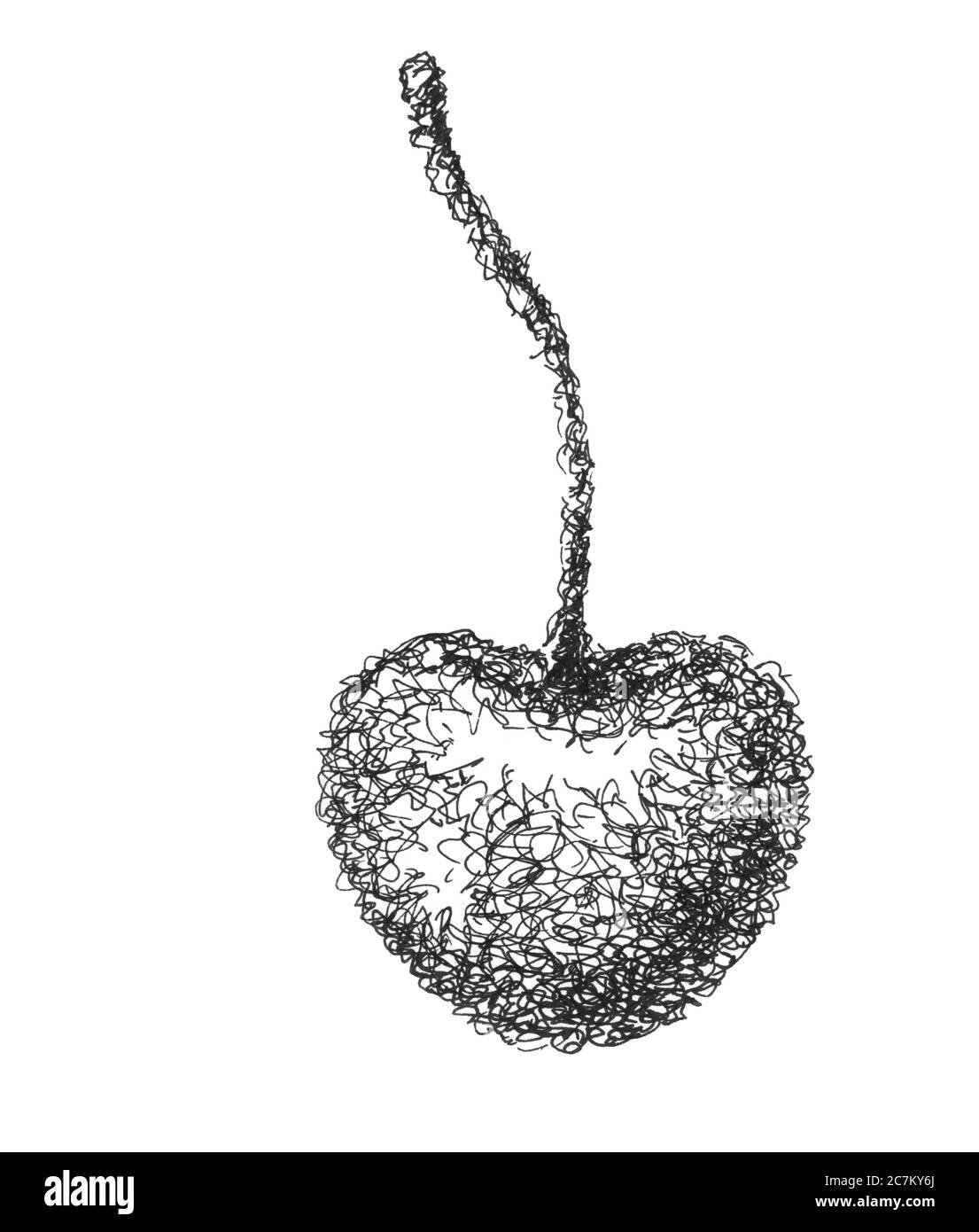 Simple Cherry Drawing