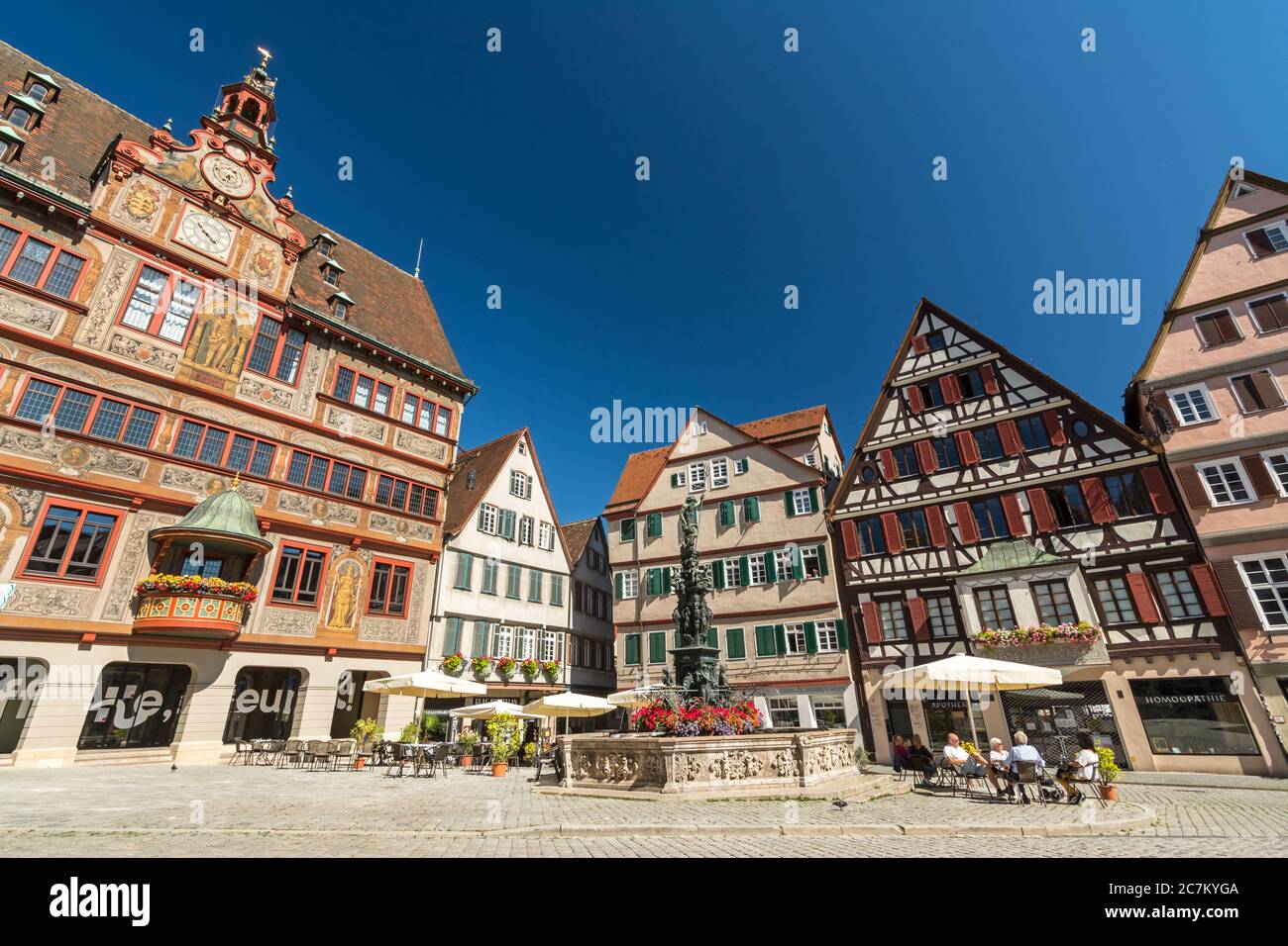 Typical houses on the village square hi-res stock photography and ...