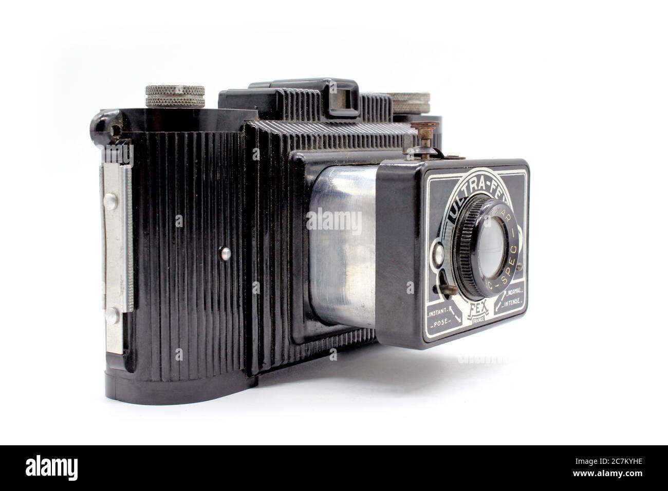 Old Ultra-Fex camera, isolated on a white background Stock Photo - Alamy