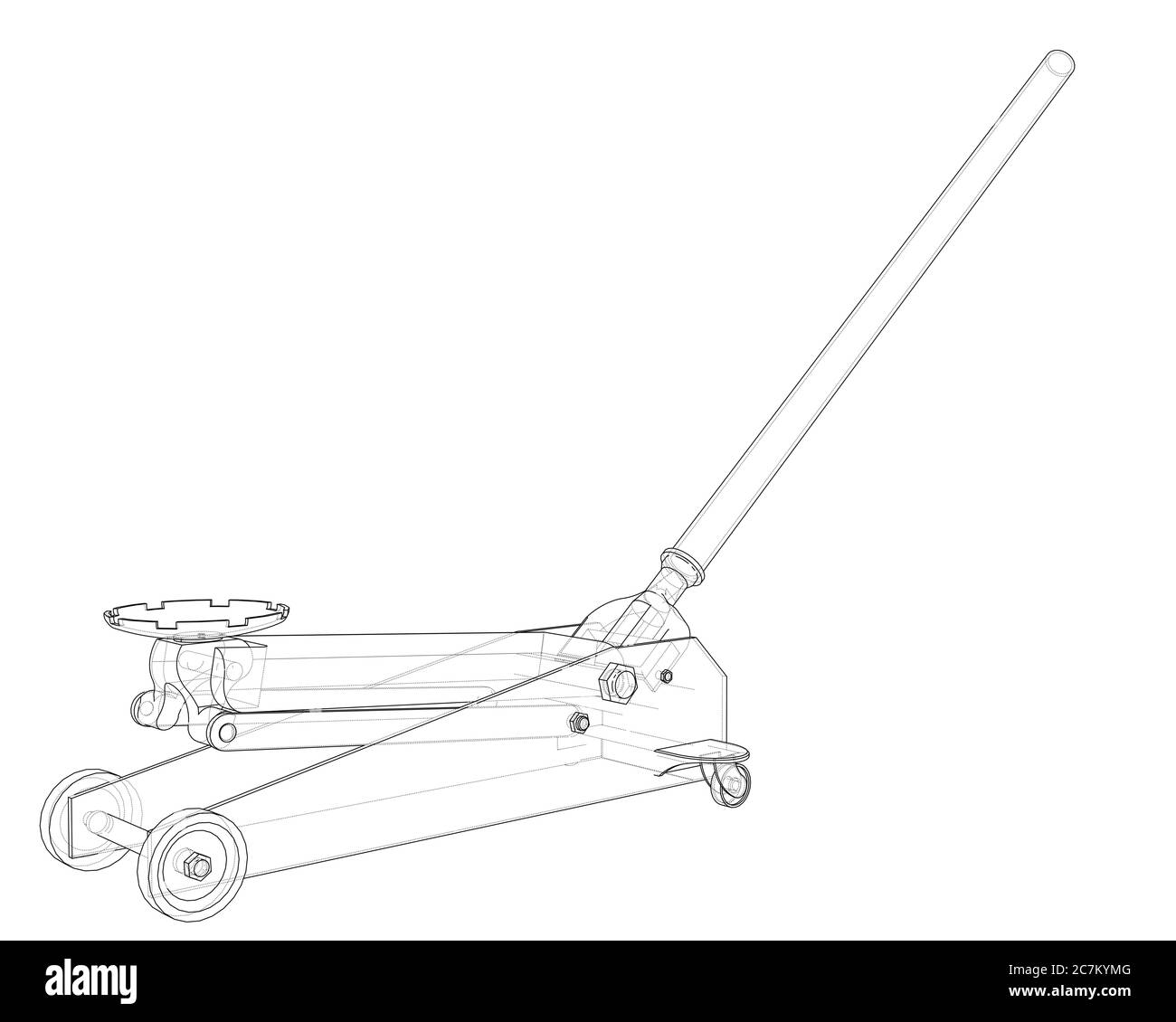 Outline Floor Car Jack Stock Photo - Alamy