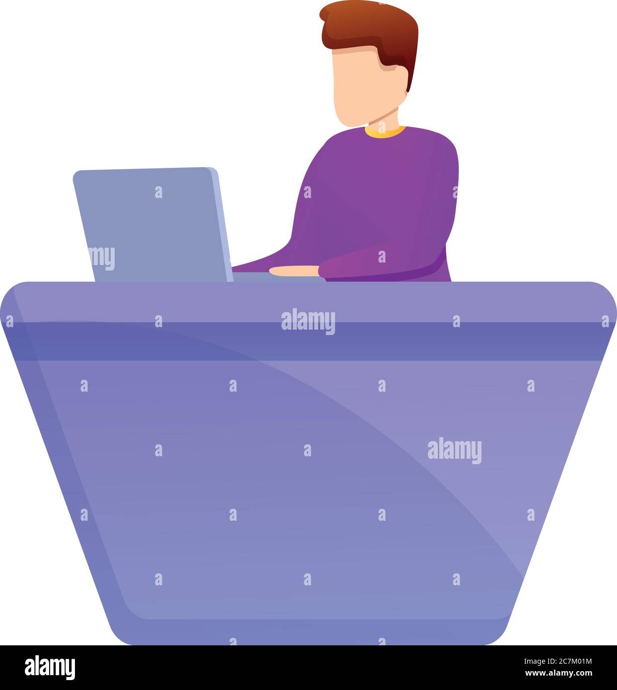 Reception headhunter icon. Cartoon of reception headhunter vector icon ...