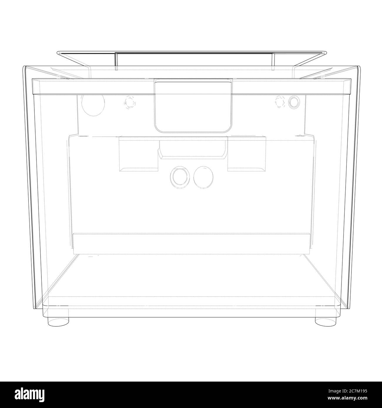 Outline coffee machine Stock Photo - Alamy