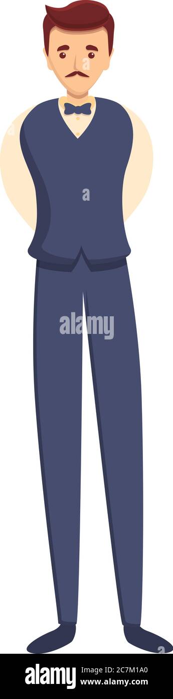 Staff butler icon. Cartoon of staff butler vector icon for web design ...