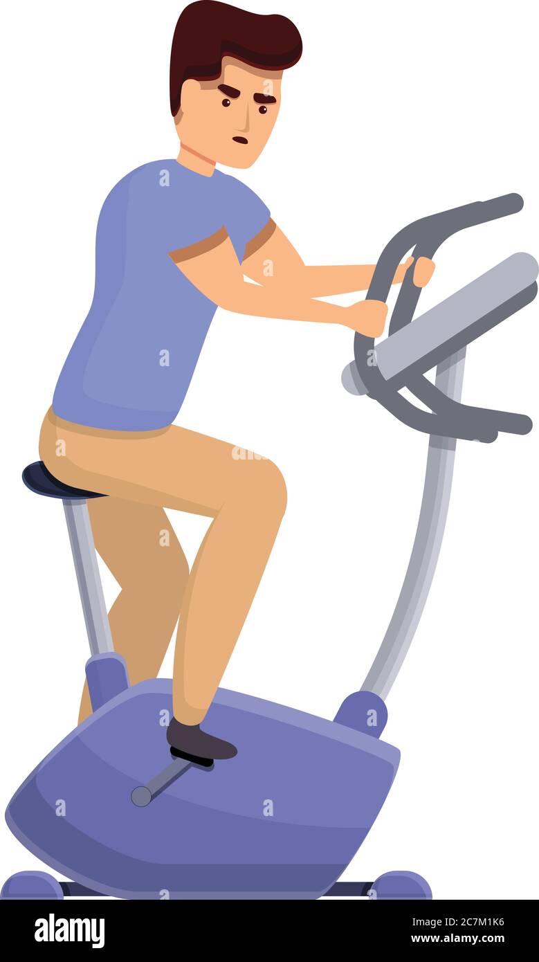 Activity exercise bike icon. Cartoon of activity exercise bike vector ...