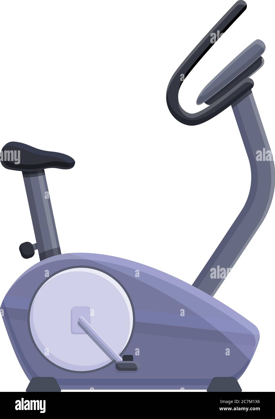 Fitness exercise bike icon. Cartoon of fitness exercise bike vector ...