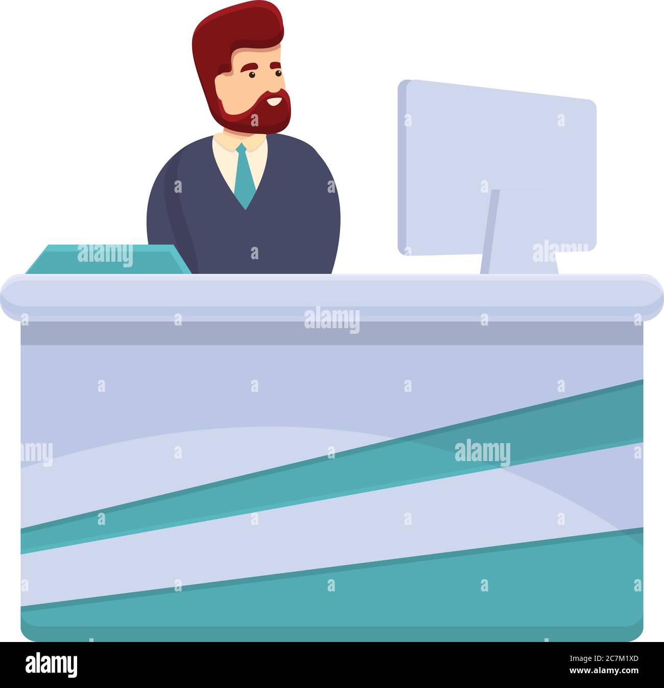 Desk pay travel Stock Vector Images - Alamy