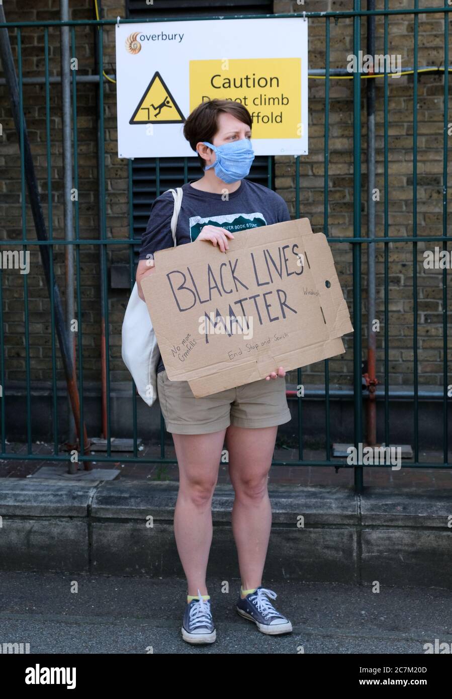 Islington Police Station, London, UK. 18th July 2020. Black Lives ...