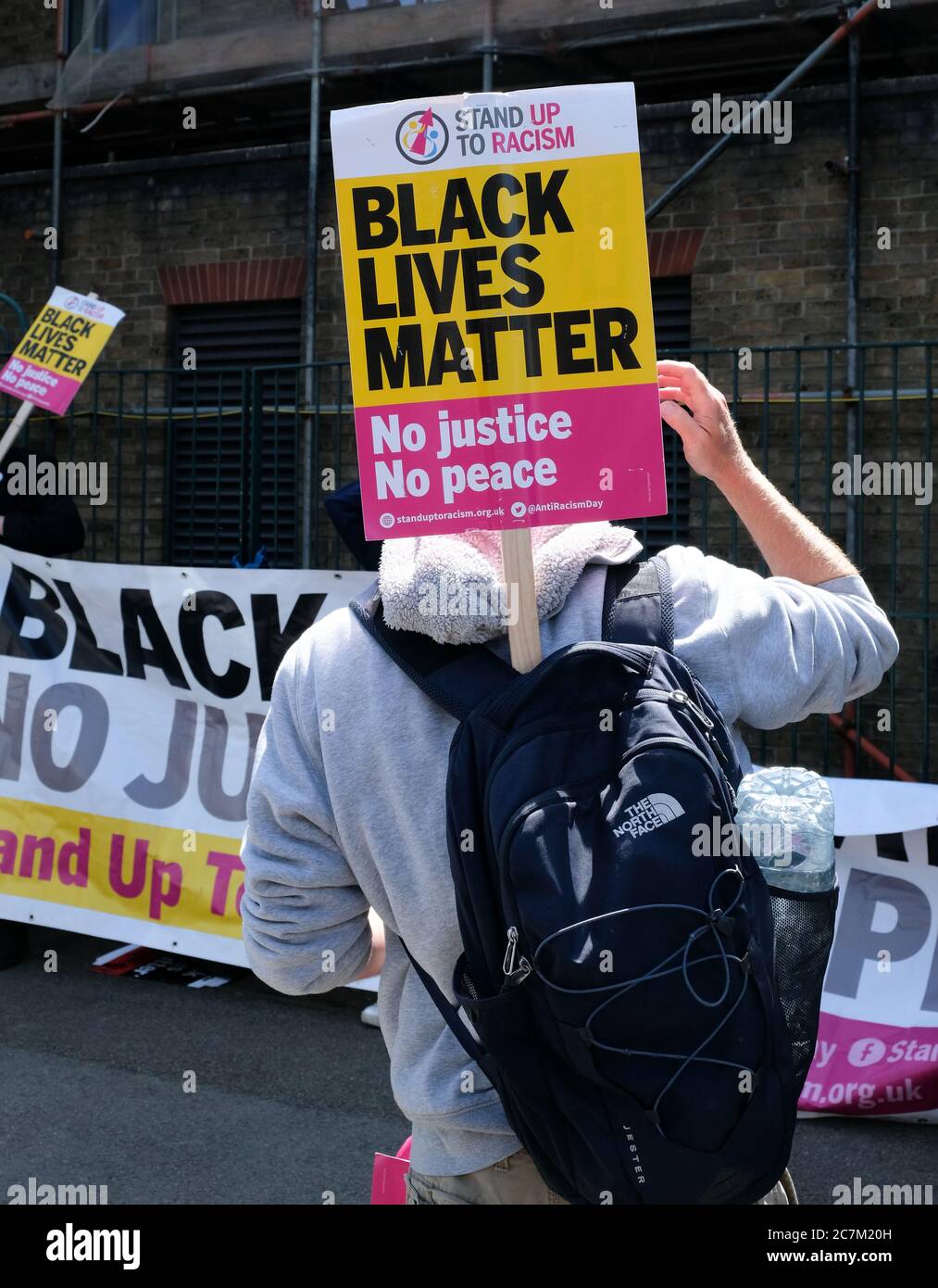 Islington Police Station, London, UK. 18th July 2020. Black Lives ...