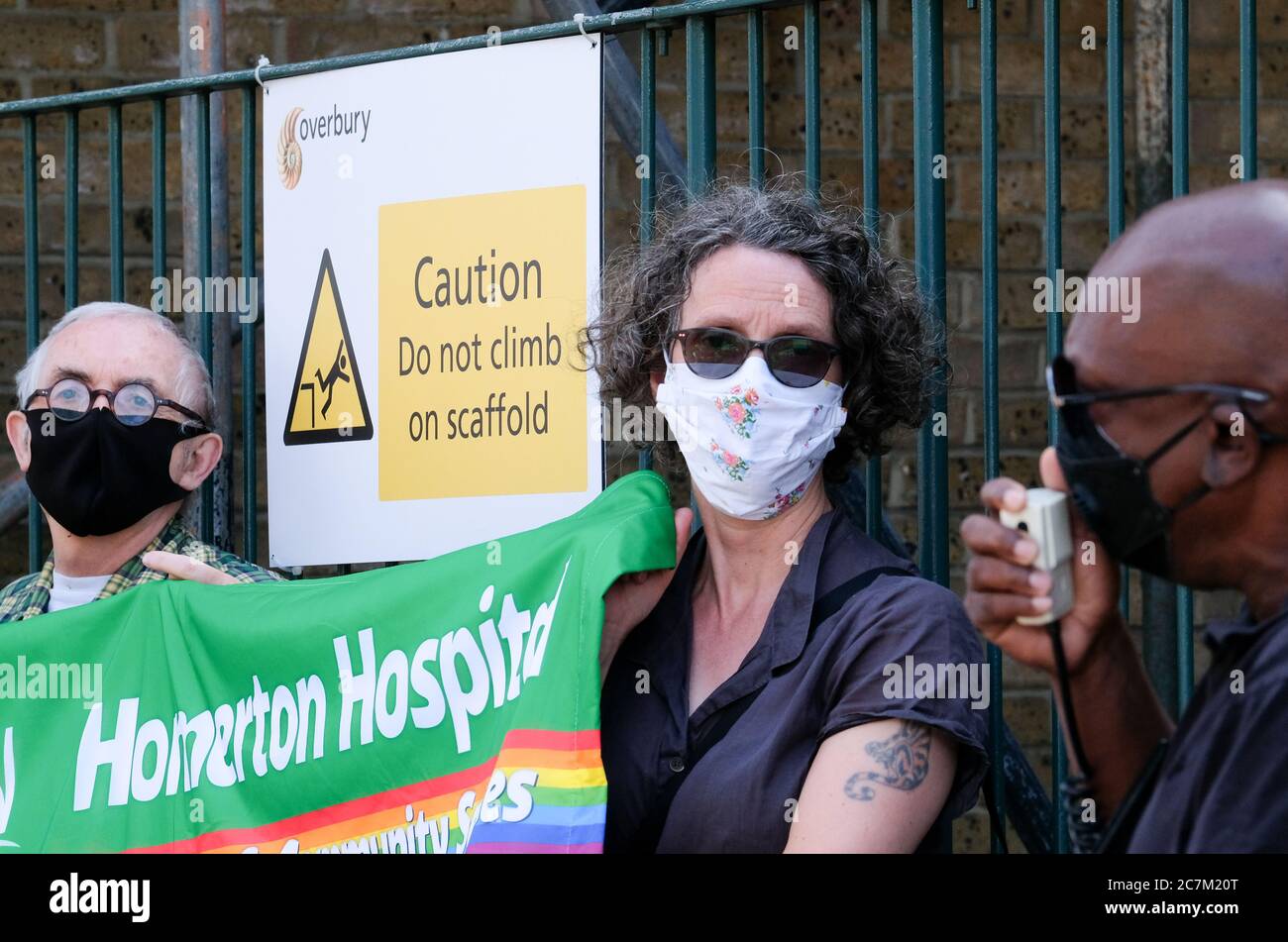Islington Police Station, London, UK. 18th July 2020. Black Lives ...