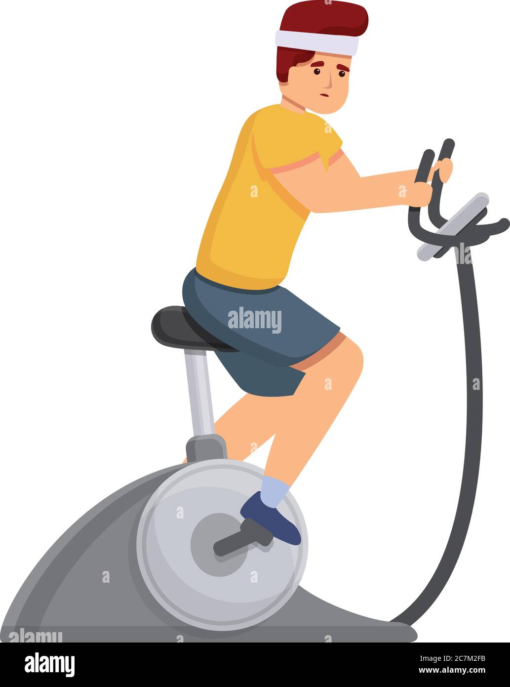 Race exercise bike icon. Cartoon of race exercise bike vector icon for ...