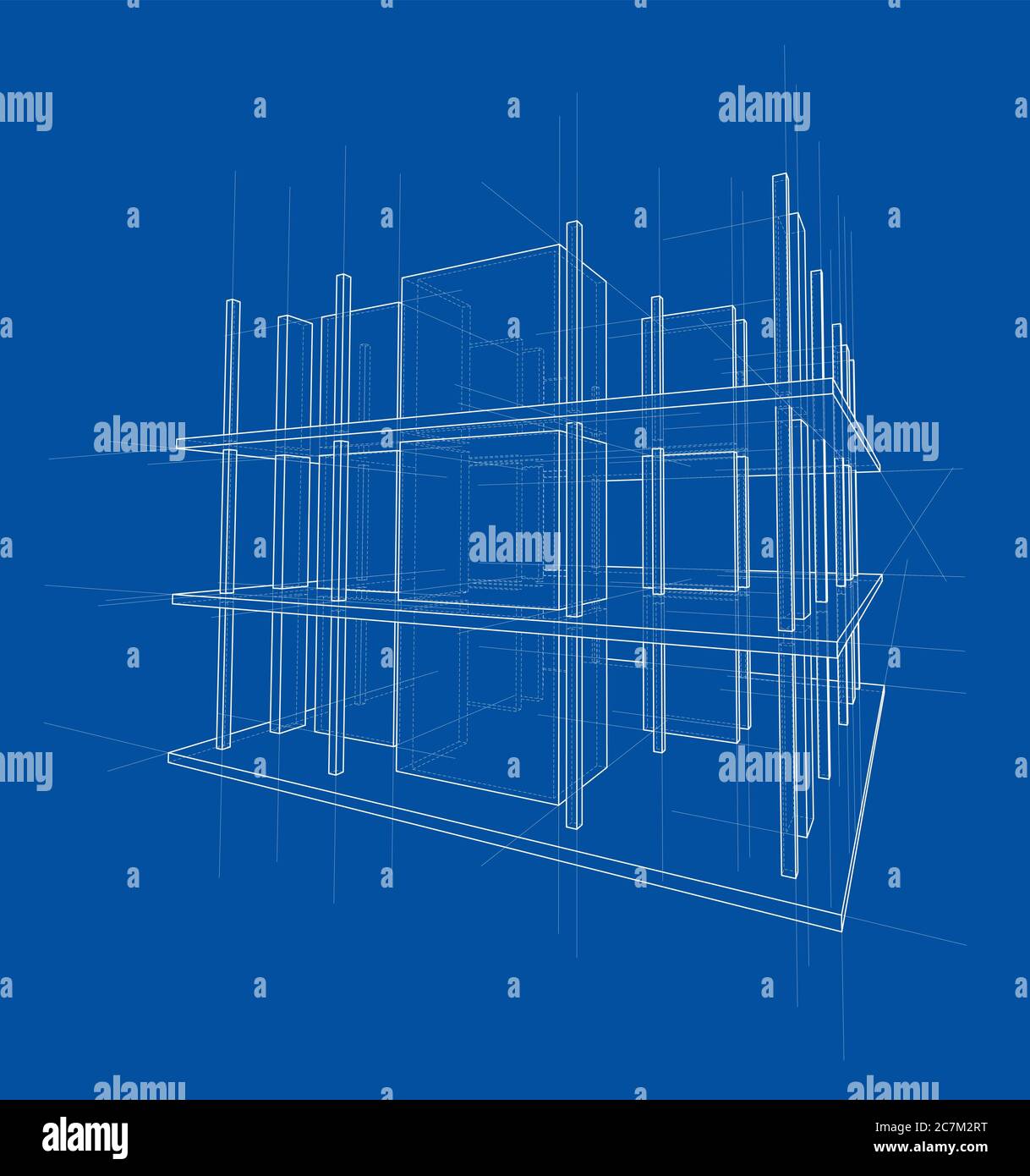 Drawing of a house under construction Stock Photo - Alamy