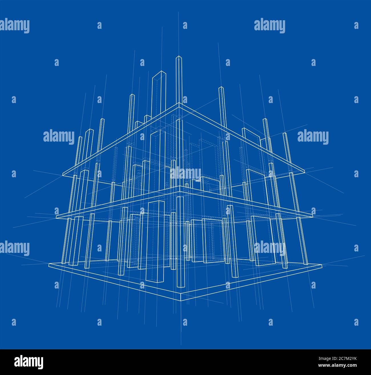 Sketch of building under construction hi-res stock photography and ...