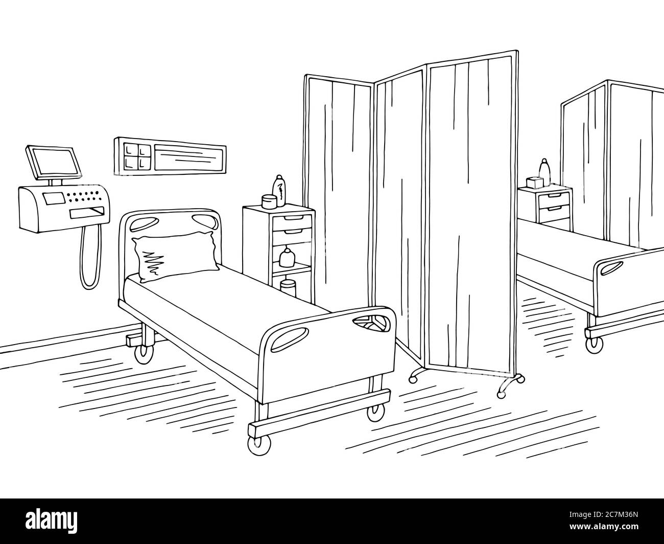 Hospital scene Black and White Stock Photos & Images - Alamy