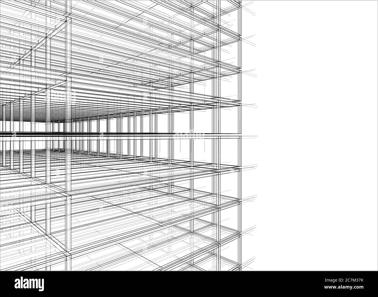 Drawing of a house under construction Stock Photo - Alamy