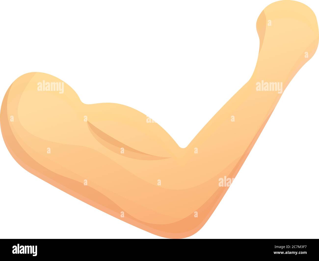 Muscle arm hand icon. Cartoon of muscle arm hand vector icon for web ...