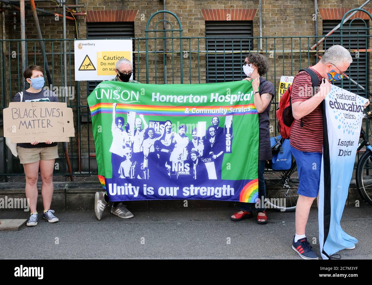 Islington Police Station, London, UK. 18th July 2020. Black Lives ...