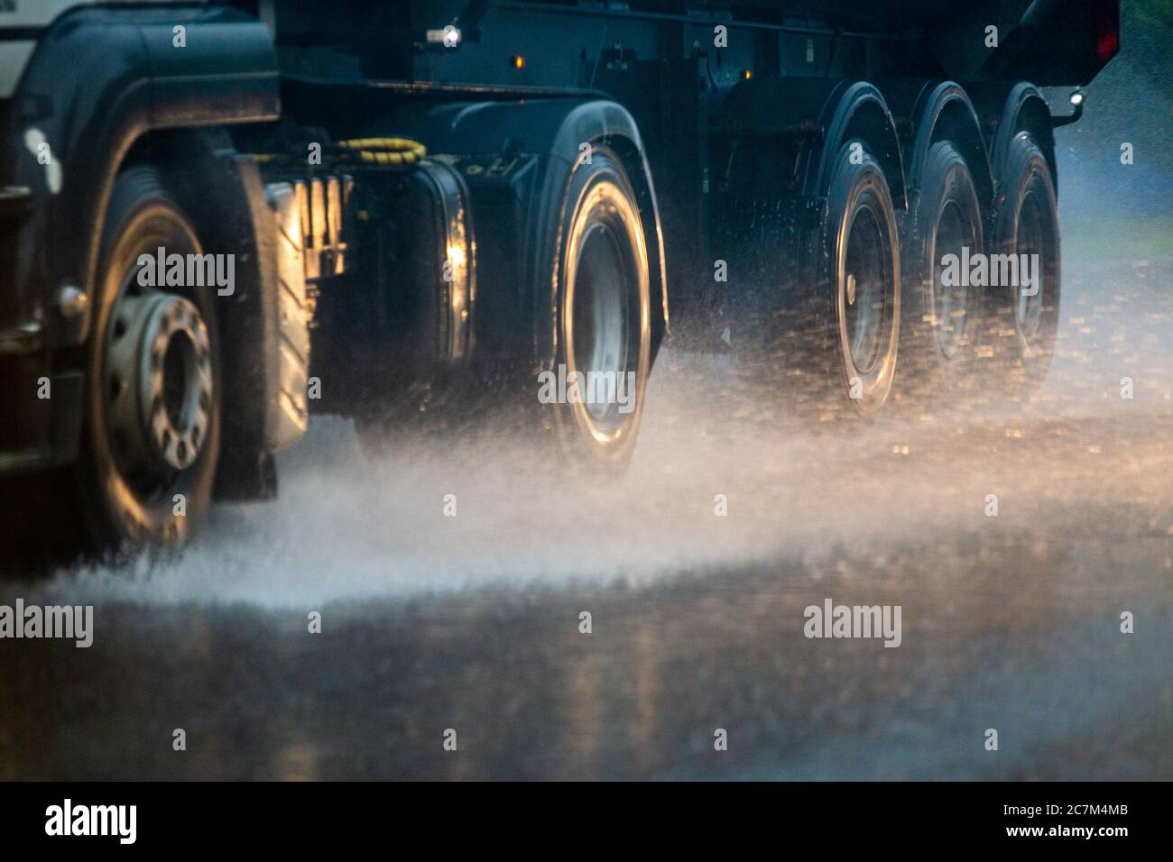 Truck drive flood hi-res stock photography and images - Alamy