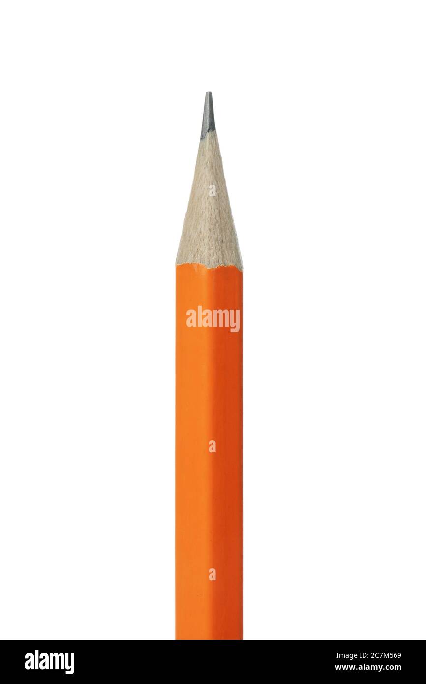 Office pencil isolated on white background, close up Stock Photo - Alamy