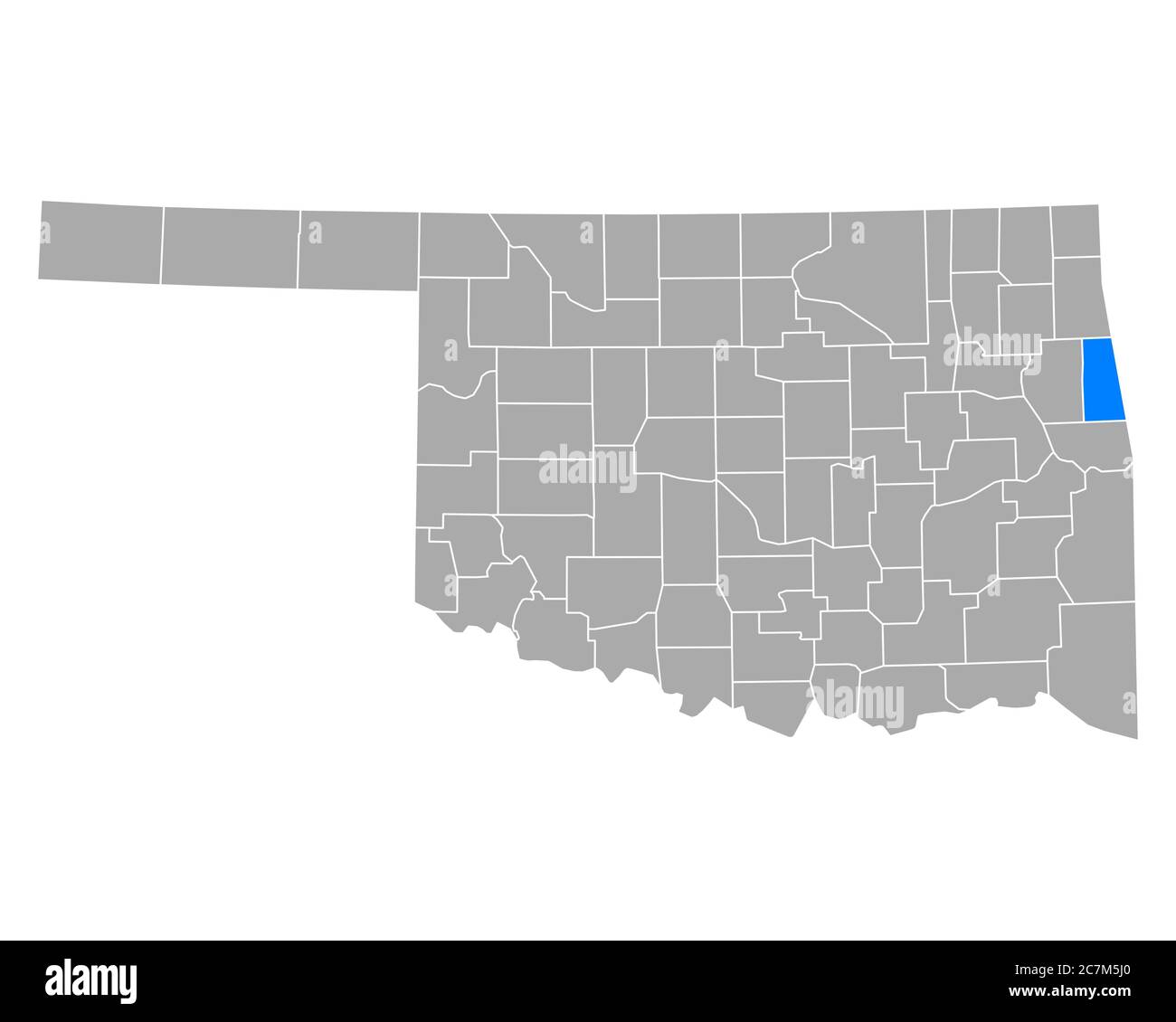 Map of Adair in Oklahoma Stock Photo - Alamy