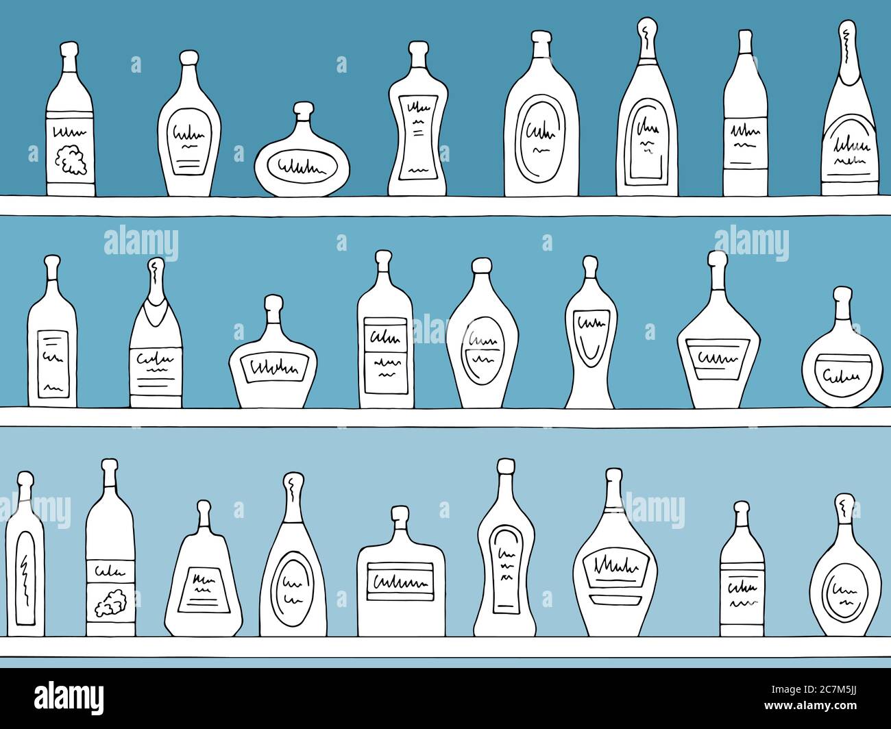 Shelves graphic color seamless pattern background sketch illustration ...