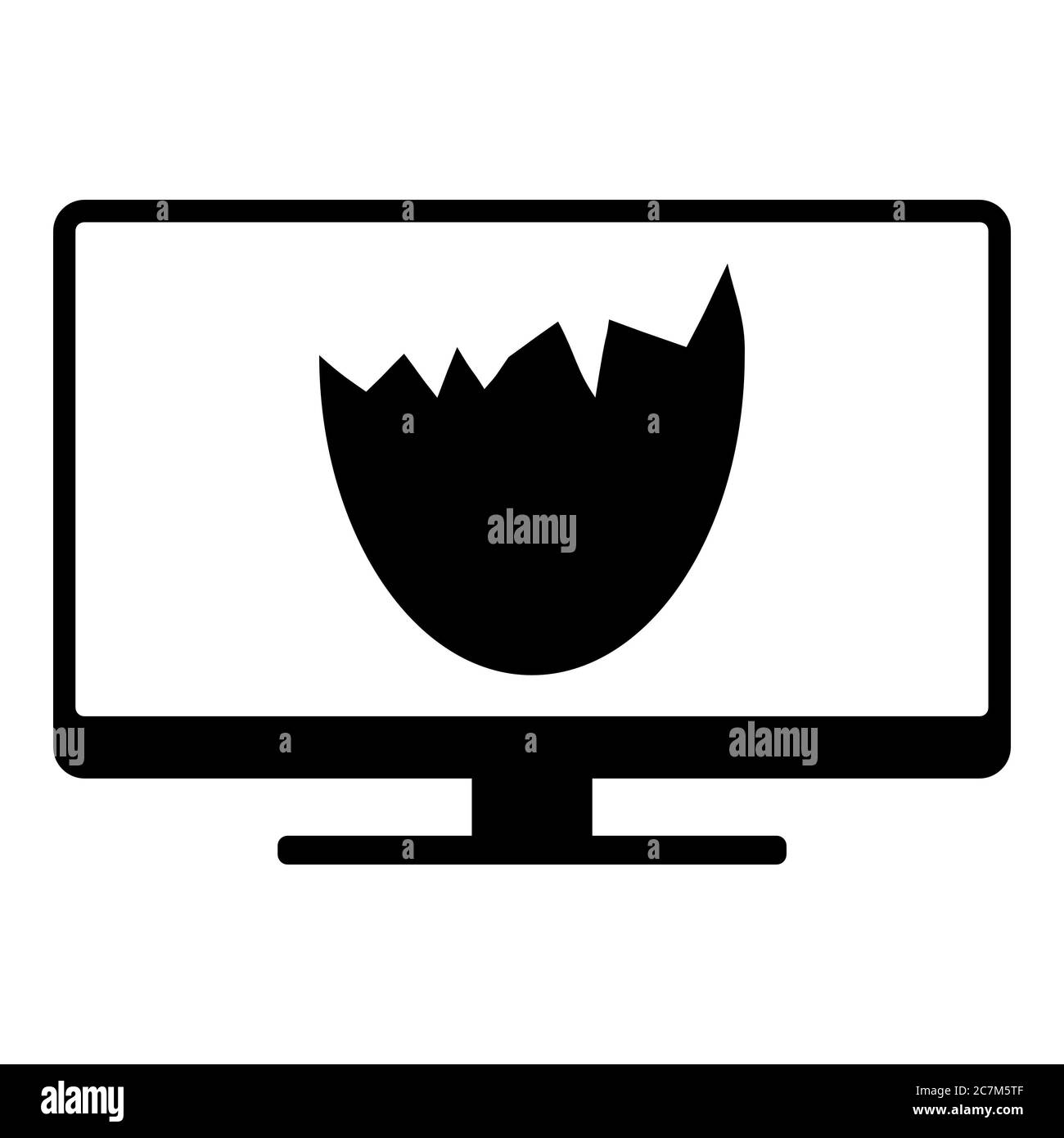 Egg screen Black and White Stock Photos & Images - Alamy