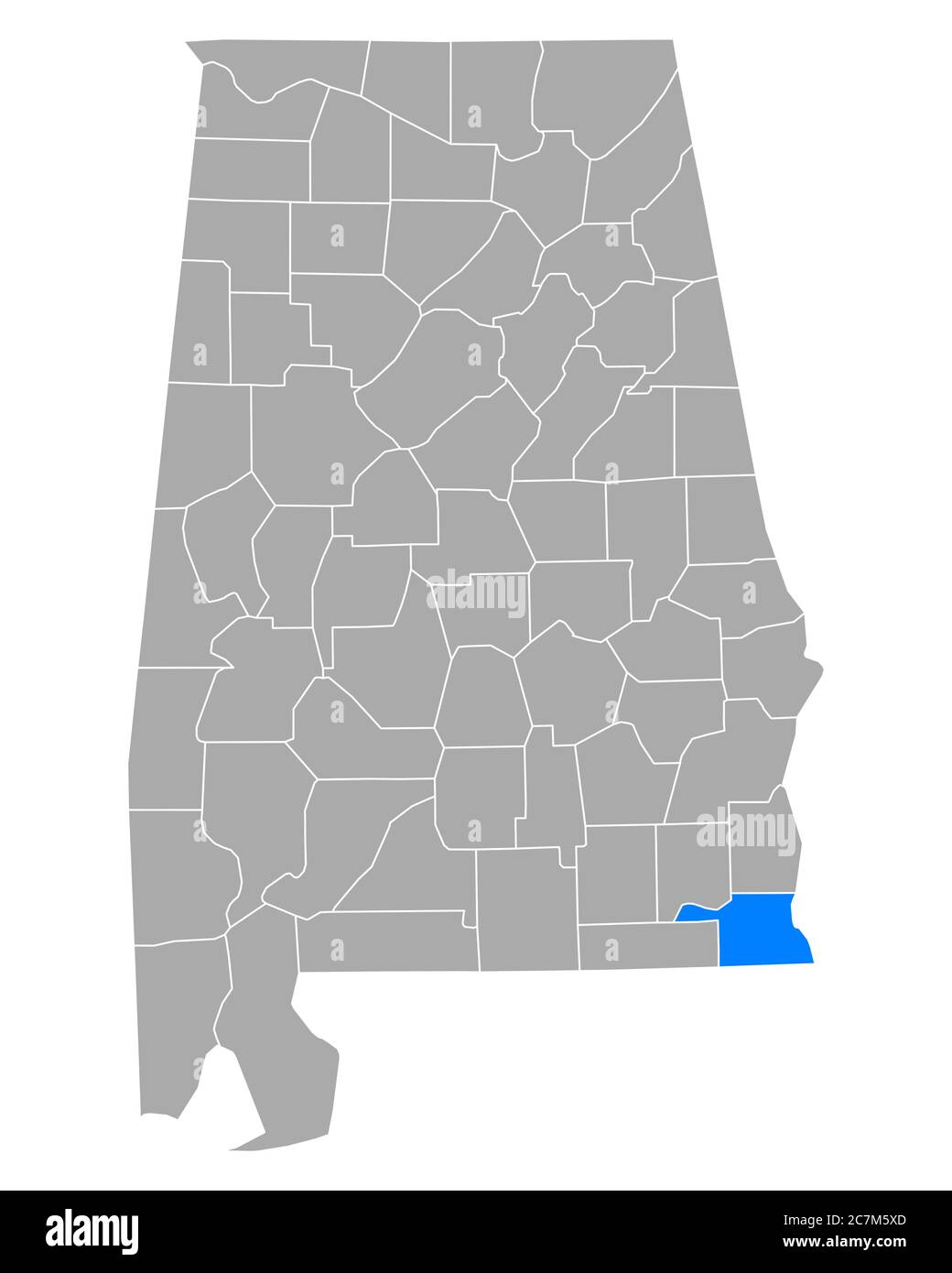 Map of Houston in Alabama Stock Photo - Alamy