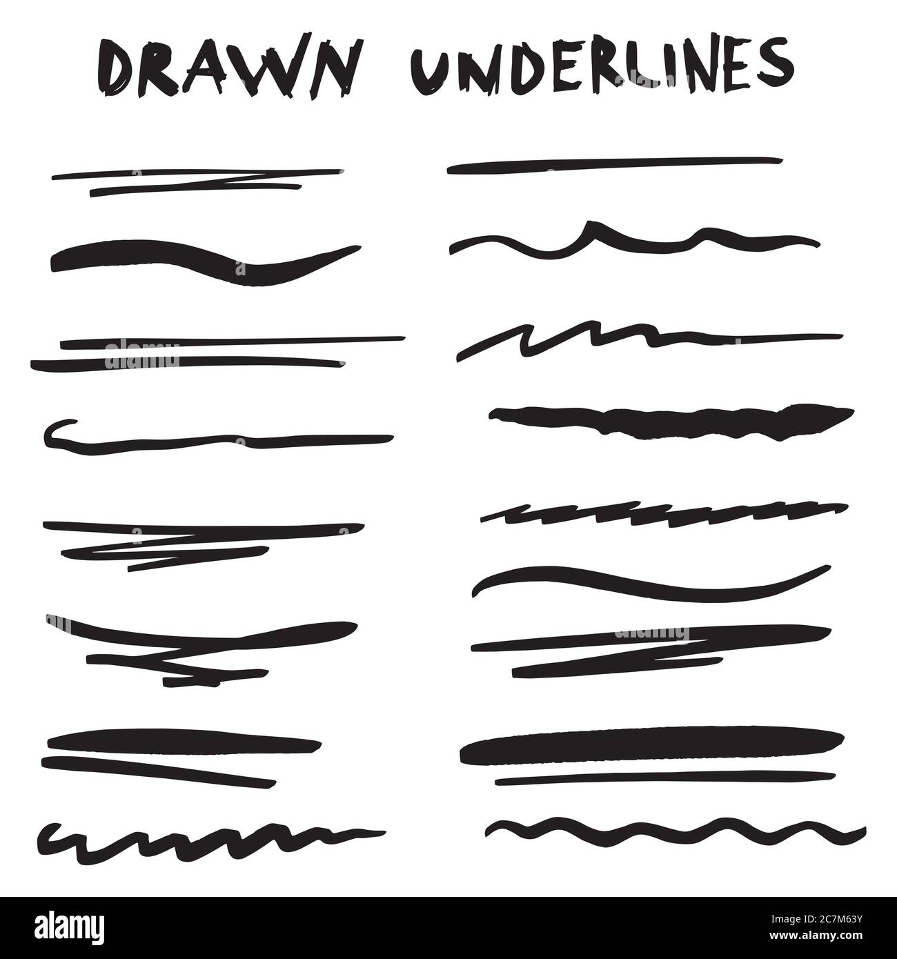 Underline vector Cut Out Stock Images & Pictures - Alamy