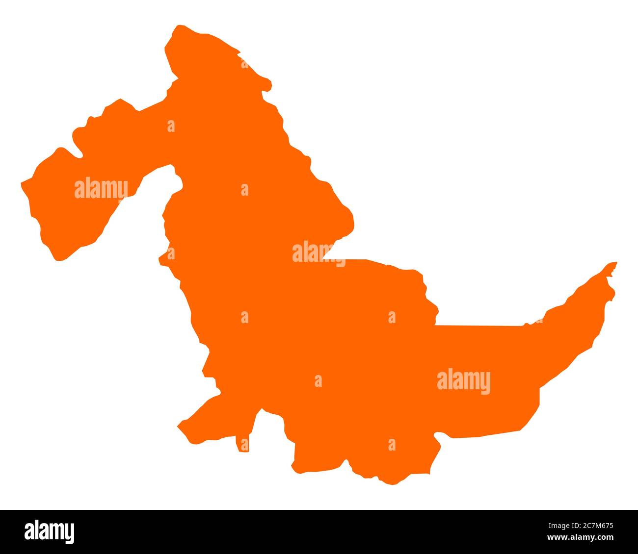Map of Ucayali Stock Photo - Alamy