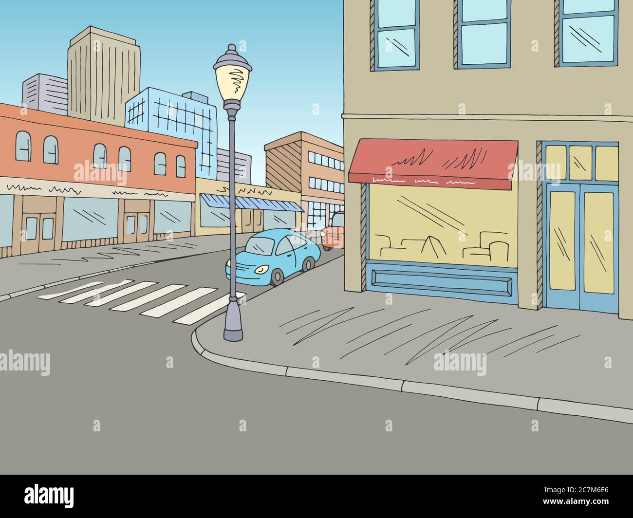 City Sidewalk Clipart