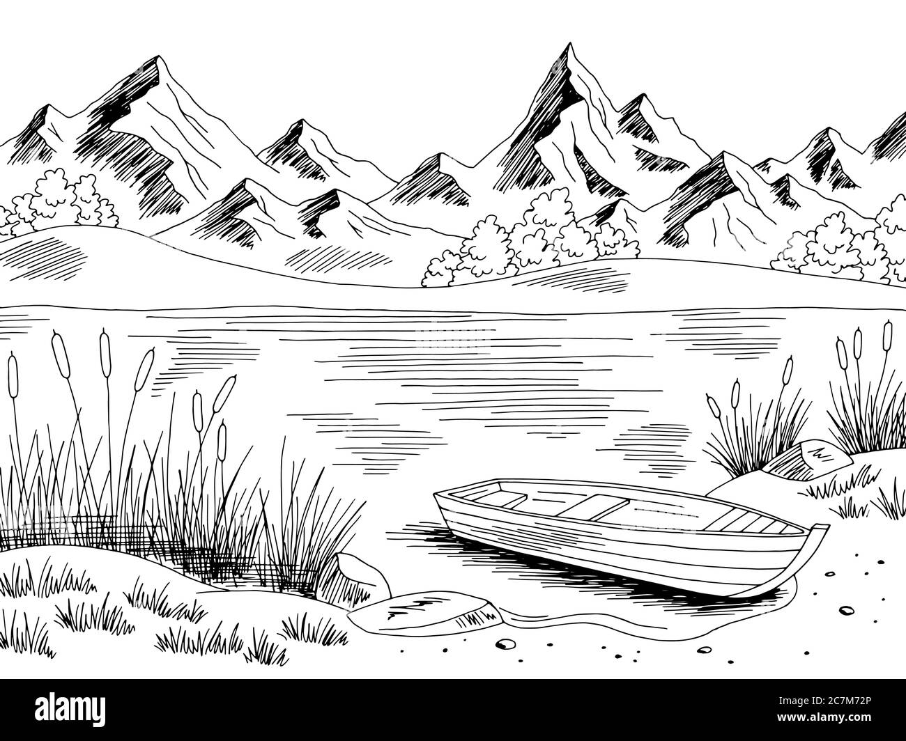 Landscape sketch hi-res stock photography and images - Alamy
