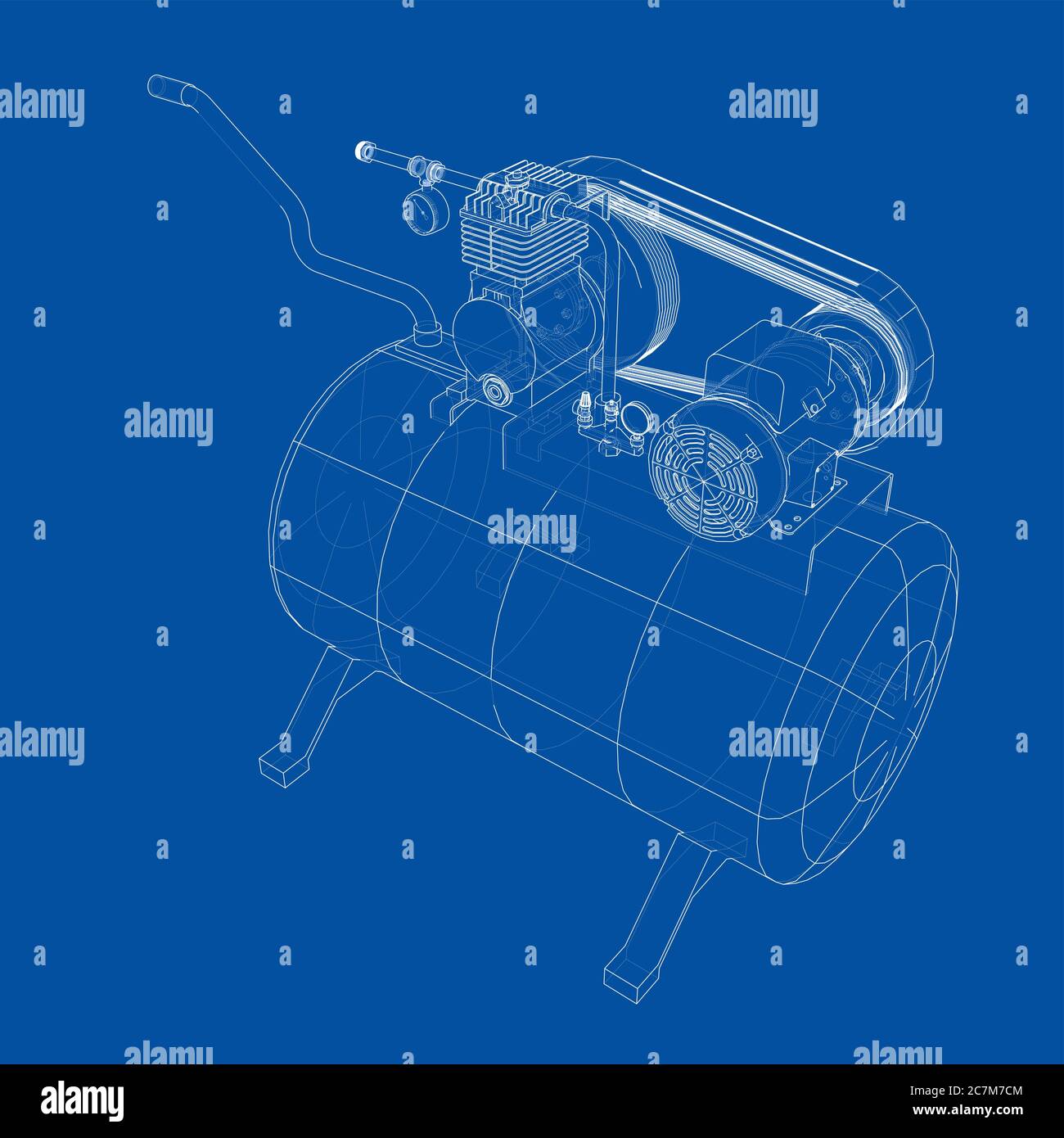 Outline Air compressor Stock Photo - Alamy