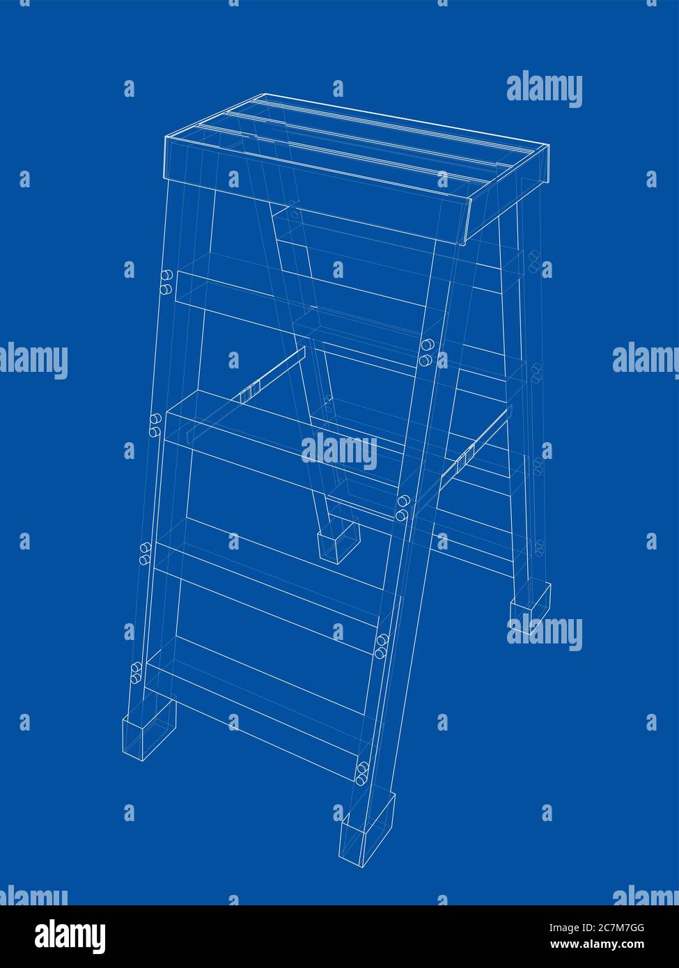 Outline household steps Stock Photo - Alamy