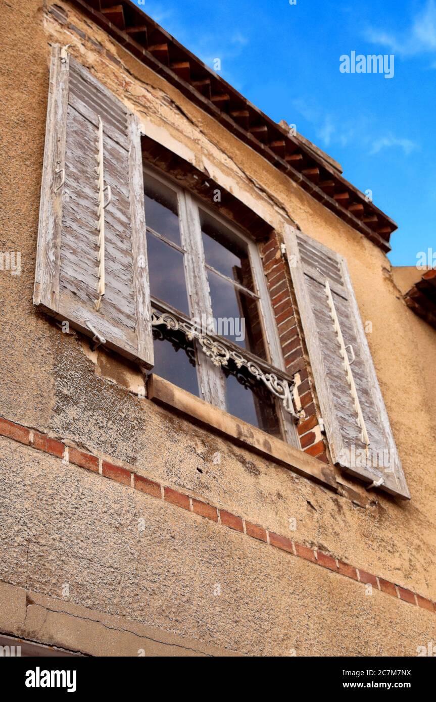 Window of an old house in France Stock Photo - Alamy