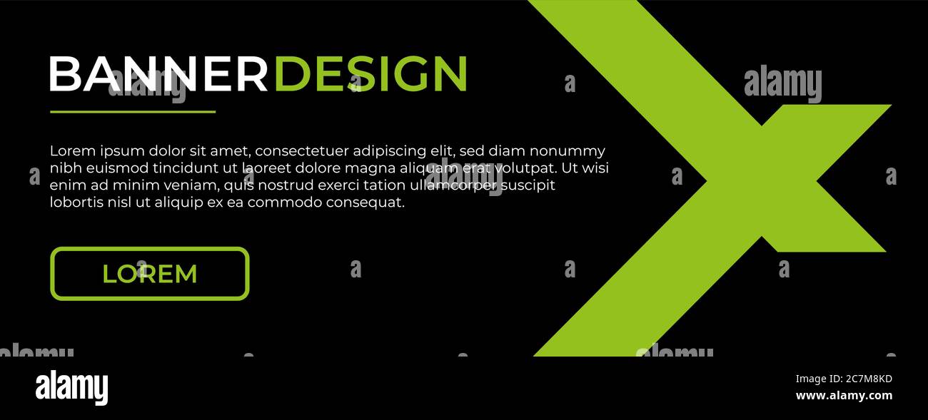 abstract banner design . green web banner template . ad banner design ...
