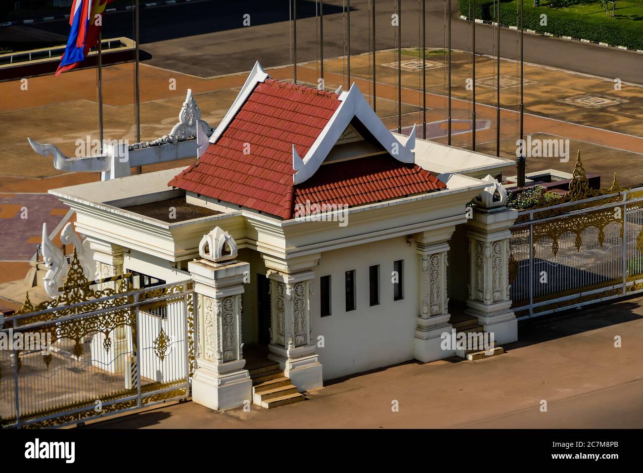 house with red roof, beautiful photo digital picture Stock Photo - Alamy