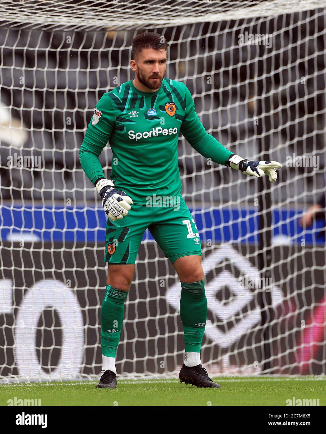 Hull City goalkeeper Matt Ingram during the Sky Bet Championship match ...