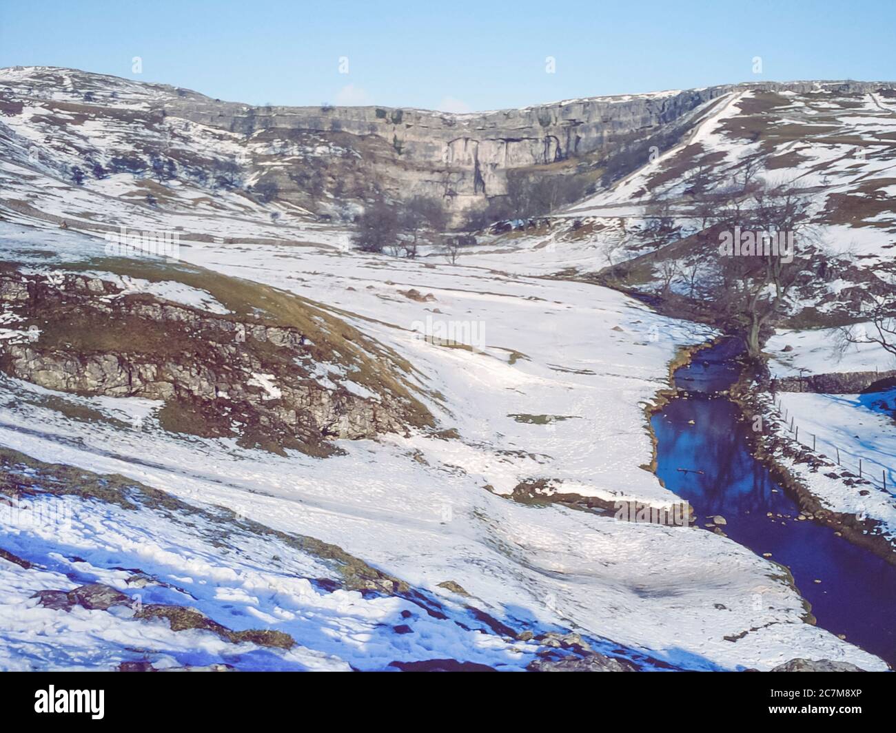 This is geological-geographical wonder of Malham Cove near the ...
