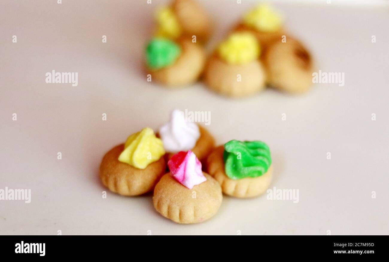 Rose gem biscuit. Popular childhood snack Stock Photo - Alamy