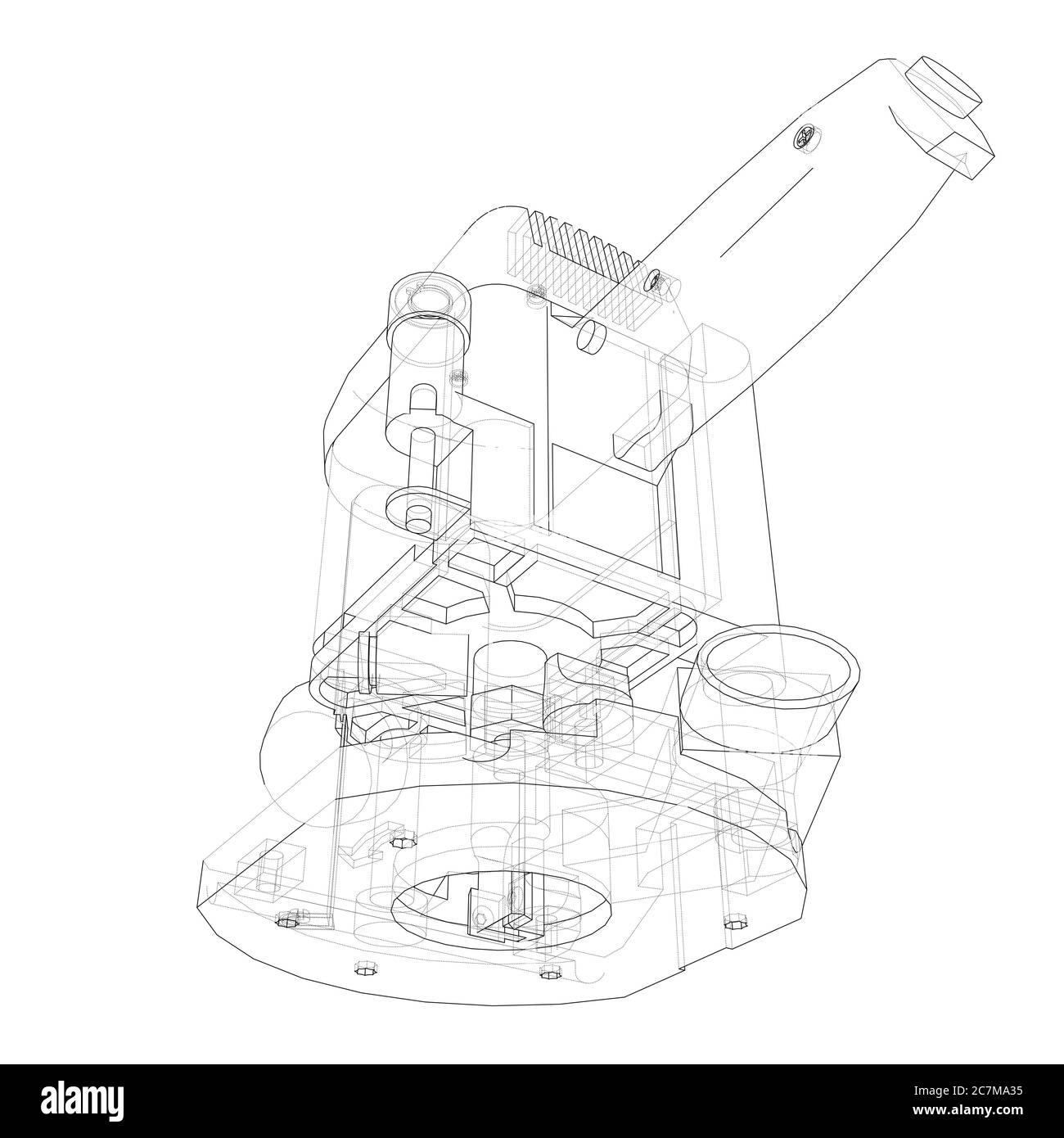 Outline milling machine Stock Photo - Alamy
